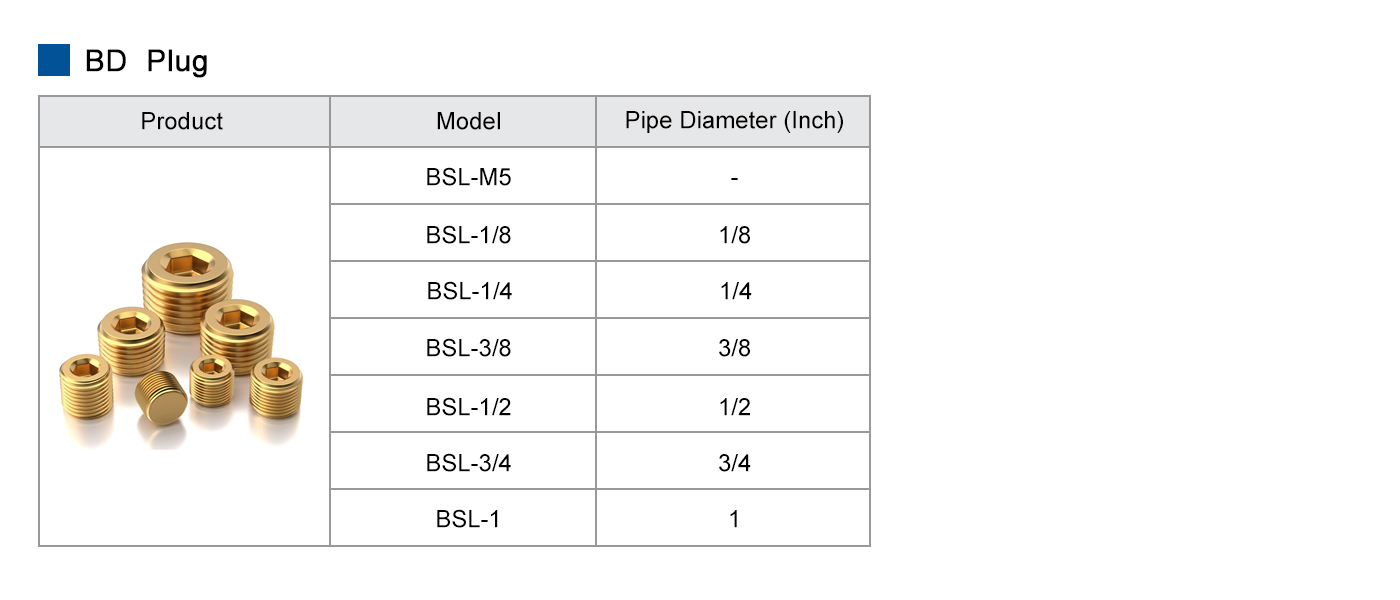 BD Plug Pneumatic Fitting | CG Pneumatic – Secure Line Plug