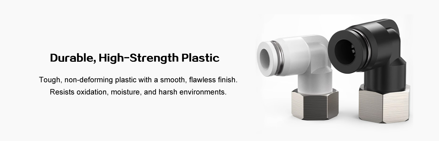 PLF Female Straight L Pneumatic Fitting | CG L Connector